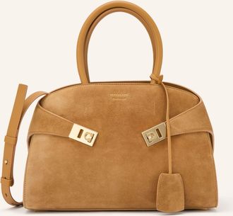 Ferragamo Ferragamo Schultertasche Hug beige