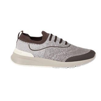 Brunello Cucinelli Baskets en maille - Homme - Chaussures - Brun - Taille: 43 EU