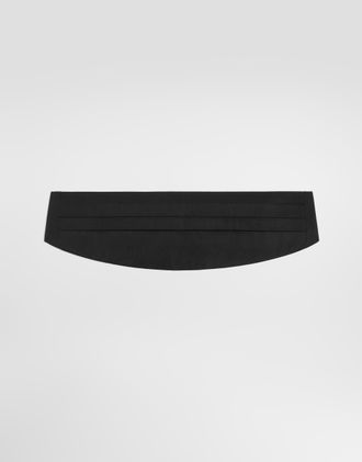 Dolce & Gabbana Kummerbundg&uuml;rtel Aus Satin - Frau G&uuml;rtel Schwarz Satin 48