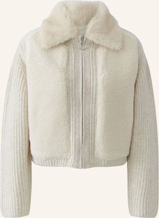 Oui Strickjacke beige