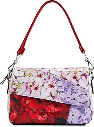 Desigual Femme Bols_imperial Patch Sac de sport Across, Rouge, Taille unique EU