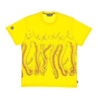 Octopus Homme, Tops, Jaune, Taille: XL Octopus Logo Tee T-shirt Jaune