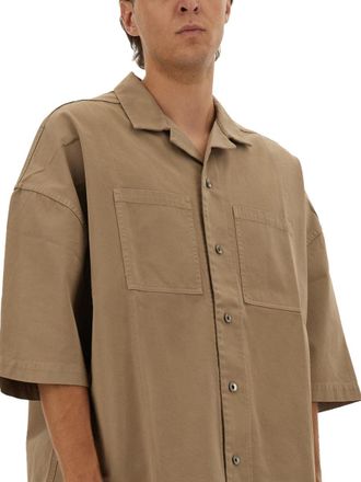 Rick Owens Cotton Shirt - Beige