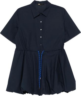 Maje drawstring mini dress - Blau