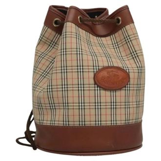Burberry Sac Seau Vintage en Toile Pre-owned - Femme - Pre-owned - Beige - Taille: ONE Size