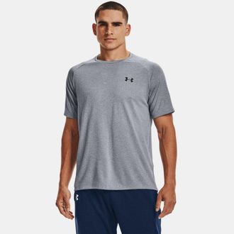 Under Armour Tech 2.0 Kurzarm-Oberteil für Herren Stahl Light Heather / Schwarz 3XL