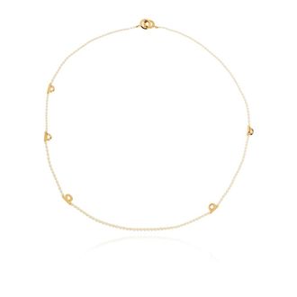 Ferragamo Halskette mit Imitationsperlen - - Accessories - Damen - Gelb - ONE SIZE