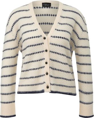 s.Oliver Black Label Damen 2173436 Strickjacke aus Alpaka-Mix, 02X1, 34