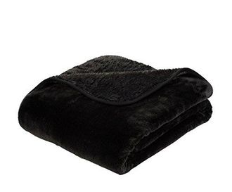 G&ouml;zze Couverture Douillette Premium Cashmere-Feeling, 500 g/m&sup2;, 180 x 220 cm - Noir