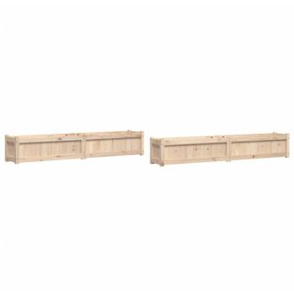 vidaXL Jardini&egrave;res 2 pcs bois de pin massif Vidaxl