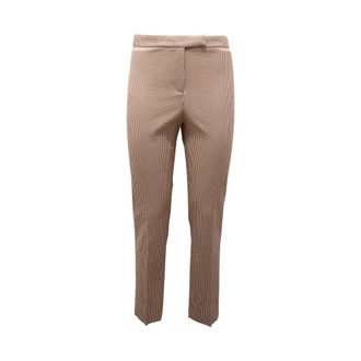 PESERICO Femme, Pantalons, Brun, Taille: 34 FR Pantalon Style Italien