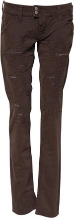 Cycle Femme, Jeans, Brun, Taille: W30 Low Waist Skinny Denim