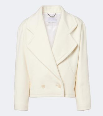 Stella McCartney Cropped Peacoat aus Wolle