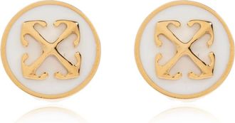 Off-white Boucles doreilles fl&egrave;che ronde - Femme - Accessoires - Jaune - Taille: ONE Size