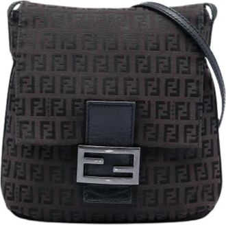 Fendi Sac bandouli&egrave;re Pre-owned en toile - Femme - Pre-owned - Brun - Taille: ONE Size