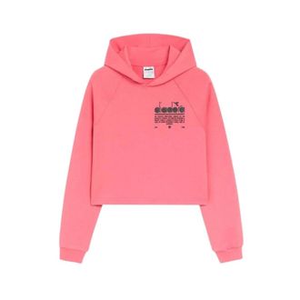 Diadora Femme, Sweatshirts et sweats &agrave; capuche, Rose, Taille: 36 FR SweaT-shirt