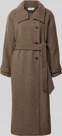 Gina Tricot Straight Fit Mantel mit Woll- und Viskose-Anteil