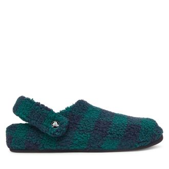 Crocs Hausschuhe Crocs Classic Buffalo Check Cozzzy 210755 Gr&uuml;n