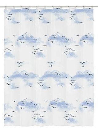 Kleine Wolke 0826739305 Duschvorhang Sky, 180 x 200 cm, polarblau