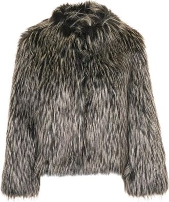 MC2 Saint Barth Artika Fur Fox - Femme - Vestes - Gris - Taille: 38 FR