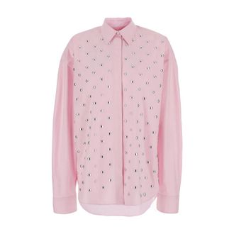 Msgm Msgm, Femme, Blouses et Chemises, Rose, Taille: 34 FR Chemise &agrave; clous