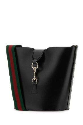 Gucci Womens Black Leather Small Bucket Bag Blackvrv Borse A Secchiello