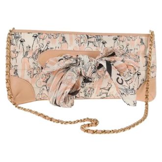 Chanel Pre-owned Seiden-Clutch - - Pre-owned - Damen - Rosa - ONE SIZE