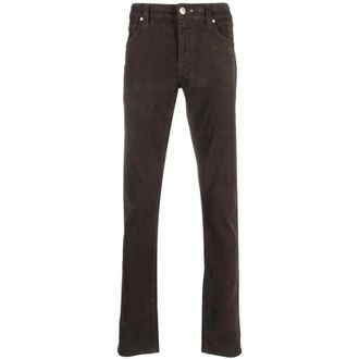 Sartoria Tramarossa Braune Gerades Jeans mit Stretchstoff - - Jeans - Herren - Braun - W36