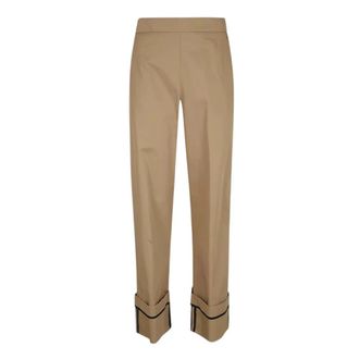 Herno Cuffed Hosen - - Trousers - Damen - Beige - S