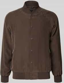 Bugatti Blouson aus Seide mit Rei&szlig;verschlusstaschen