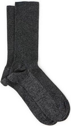 Doré Doré Golden vergoldete - hohe Baumwollsocken gemischt - grau