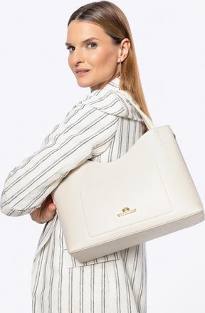 Wittchen Damenhandtasche mit abnehmbarer Innentasche, cremefarben