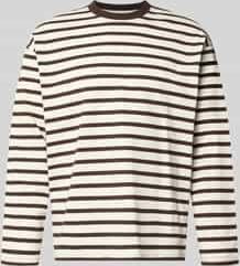 Jack & Jones Regular Fit Longsleeve aus reiner Baumwolle mit Streifenmuster