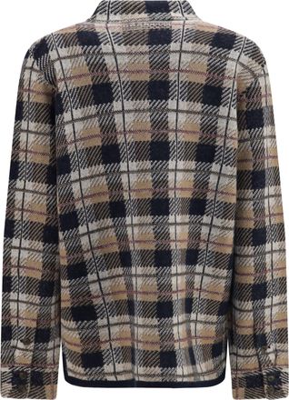 Guest In Residence Checked Cashmere Shirt - Camel