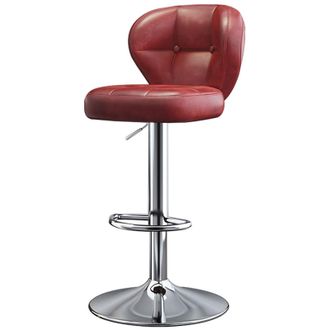 Generic H&ouml;henverstellbare Barhocker, 62-82 cm, Moderner Drehstuhl mit R&uuml;ckenlehne und Kunstlederbezug f&uuml;r K&uuml;che und Esszimmer