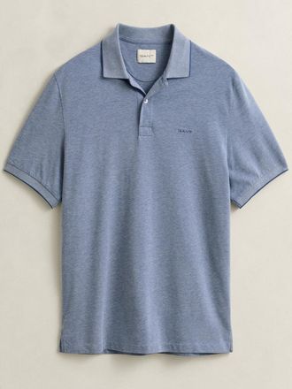 GANT Piqu&eacute;-Poloshirt aus Baumwolle mit tonaler Struktur in