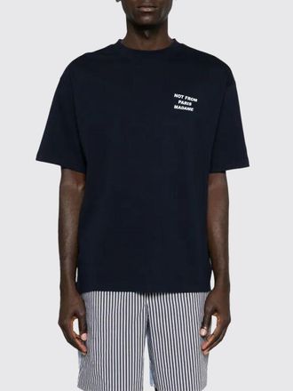 Dr&ocirc;le de Monsieur Dr&ocirc;le de Monsieur Baumwoll-T-Shirt mit Rundhalsausschnitt und Logo-Slogan-Print