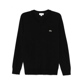 Lacoste Homme, Pulls, Noir, Taille: M V-neck Tricots