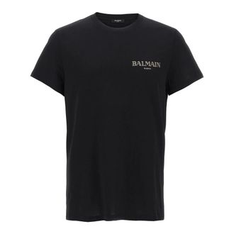 Balmain Baumwoll-T-Shirt - - Tops - Herren - Schwarzk - S