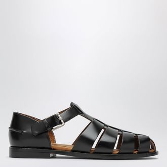 Sebago Gurkha Tale Sandalen aus schwarzem Leder