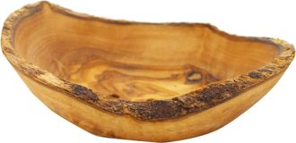 Mitienda Seifenschale Natur Rustikal aus Holz 12 cm, Seifenhalter Seifenteller, Badezimmerzubeh&ouml;r