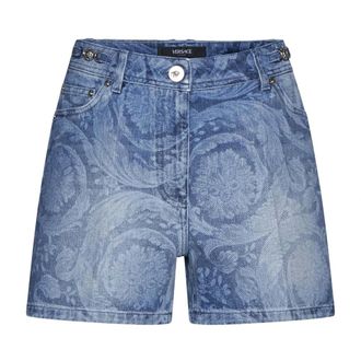 Versace Damen, Shorts, Blau, W26Größe