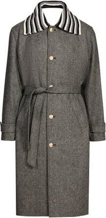 Dr&ocirc;le de Monsieur Manteau tweed en laine vierge