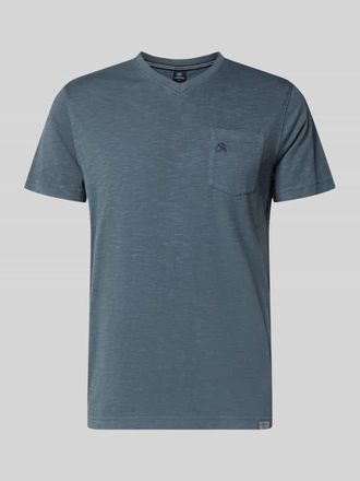 Lerros Regular Fit T-Shirt mit V-Ausschnitt