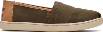 Toms Klassische Alpargata-Loafer, flach, Canteen Vintage Twill/PU-Besatz, Größe 47, Canteen Vintage Twill-PU-Besatz, 12.5 UK Child
