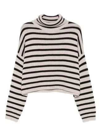 Lisa Yang Pull Col Rond - Marron