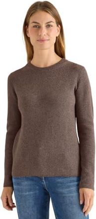 Cecil 3015559 Pull avec détails structurés, Champignon Taupe mélangé, S Femme