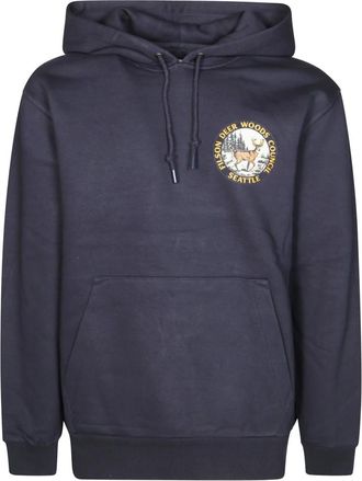 Filson Homme, Sweatshirts et sweats à capuche, Bleu, Taille: S Felpa Cappuccio