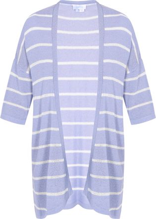 Usha Strickjacke Frauen hellblau cremewei&szlig;