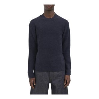 Paolo Pecora Wollpullover mit Rundhalsausschnitt - - Knitwear - Herren - Blau - M